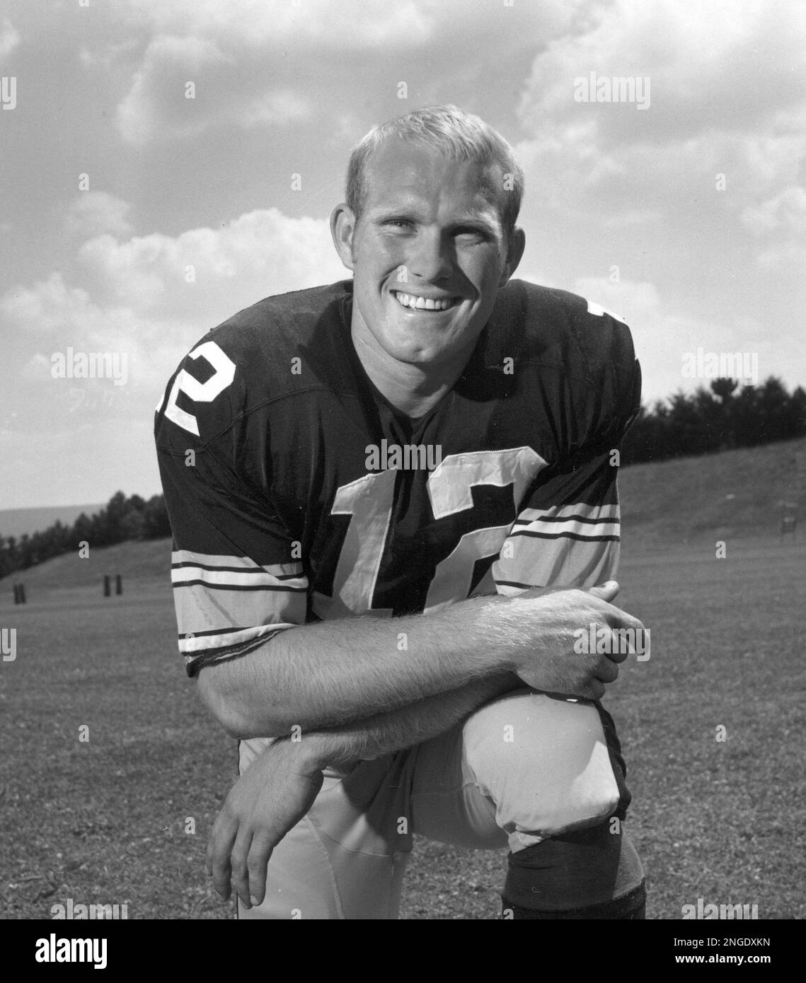 Pittsburgh Steelers quarterback Terry Bradshaw (12) is shown in July ...