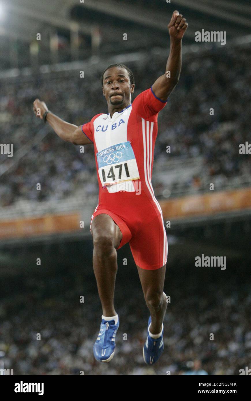 ** CORRECTED VERSION ** Cuba's Ivan Pedroso completes in the men's long ...