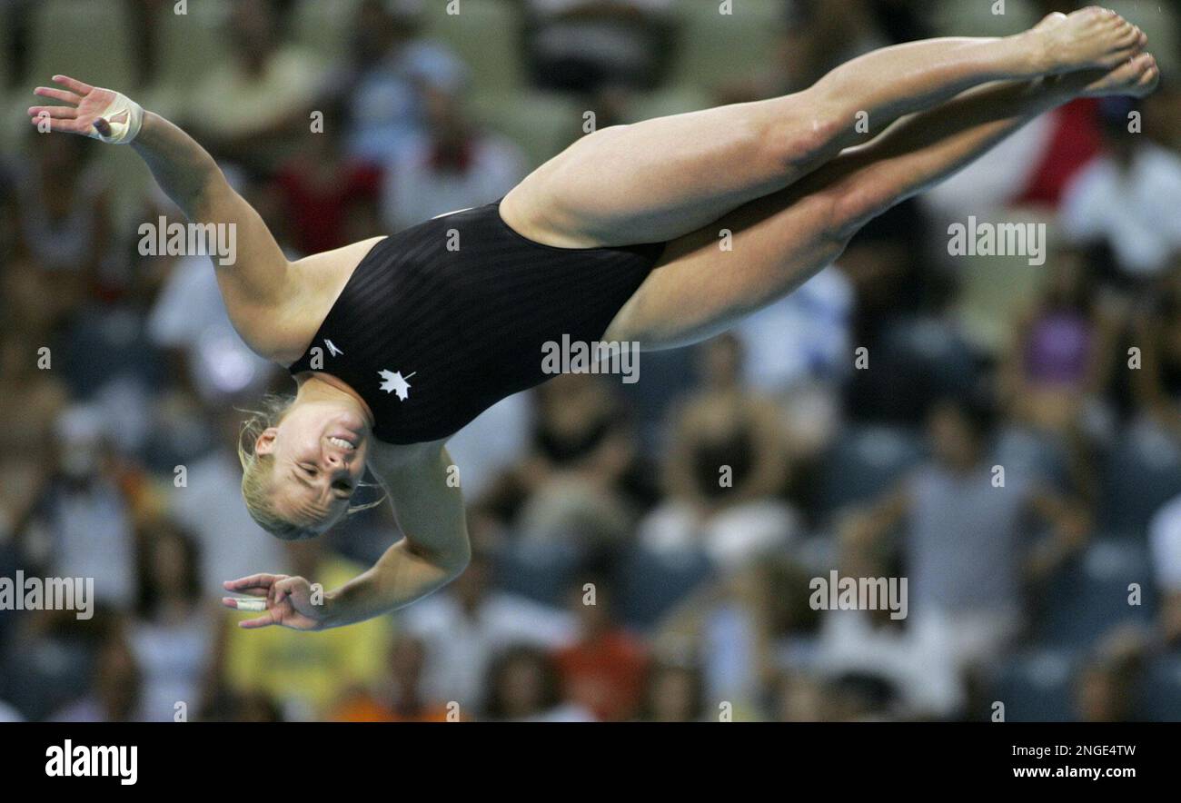 Canada's Blythe Hartley competes in the semifinals of the Women's 3 ...