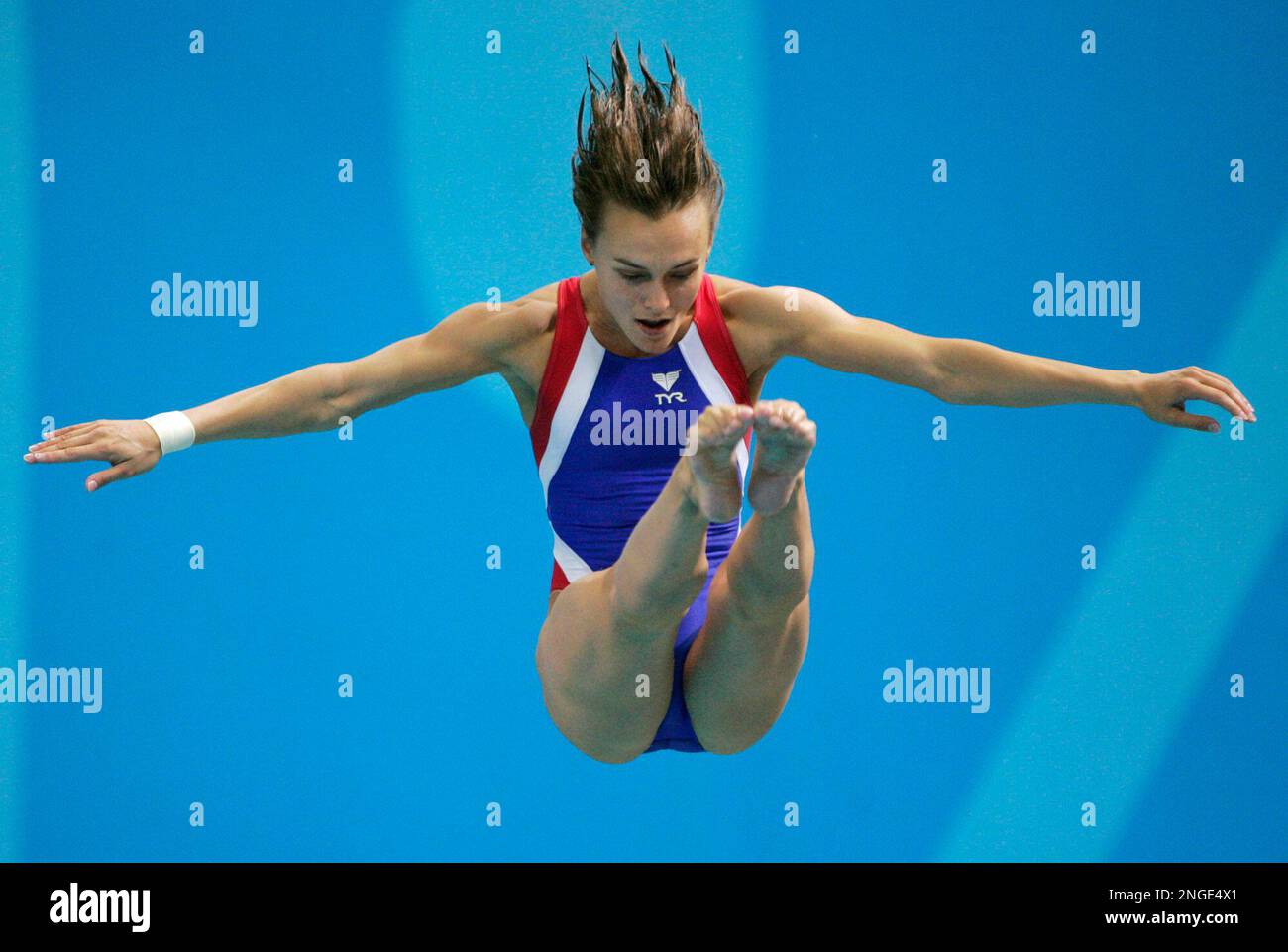 Russia's Vera Ilyina competes in the semifinals of the Women's 3 meter ...