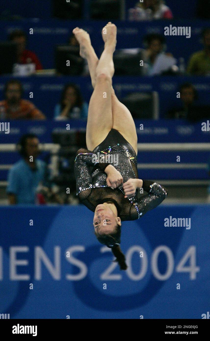 Romania's Catalina Ponor performs her gold medal floor exercise routine ...