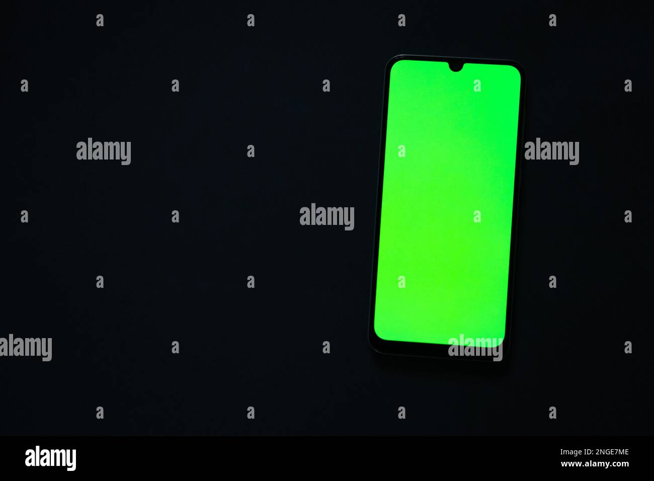 touchscreen phone with green screen on isolated background Stock Photo ...