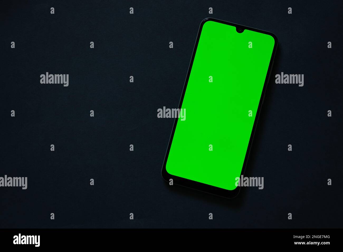 touchscreen phone with green screen on isolated background Stock Photo ...