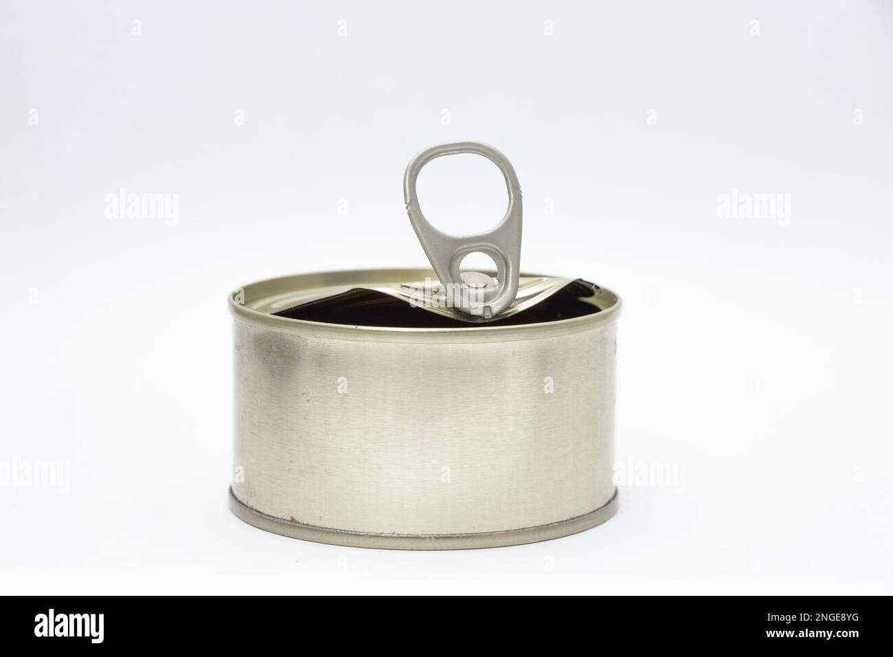 iron can for preserving food on a white background, preservation Stock ...