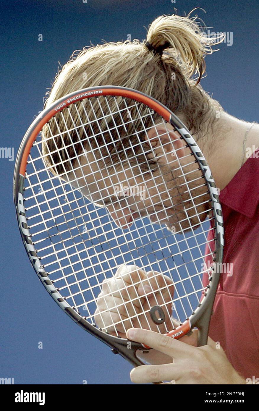 USA's Mardy Fish celebrates as he plays against Chile's Fernando ...