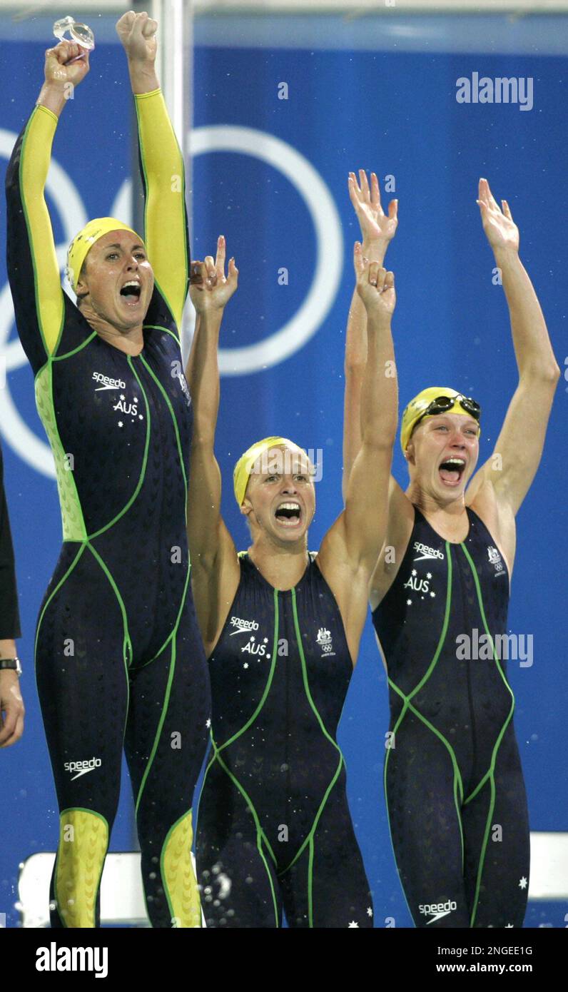Petria Thomas, left, Lisbeth Lenton, and Alice Mills, right, of the ...