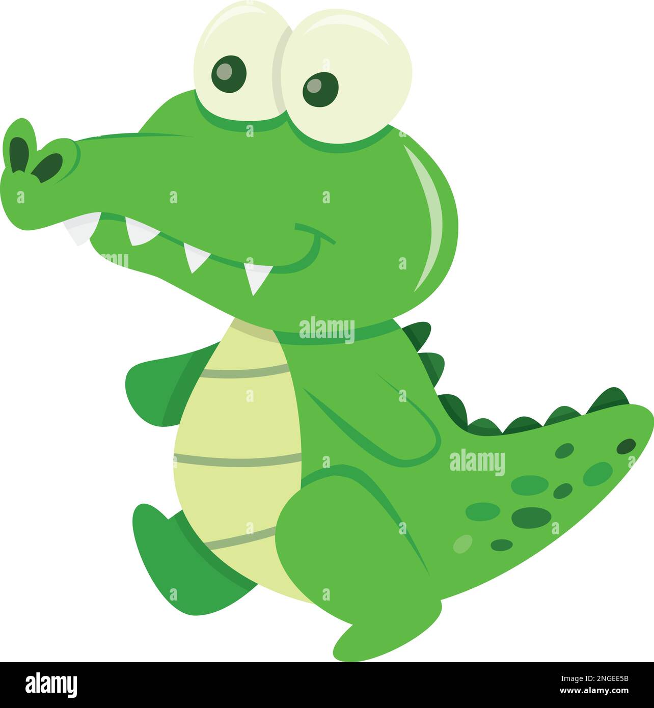 Cute Baby Crocodile Cartoon