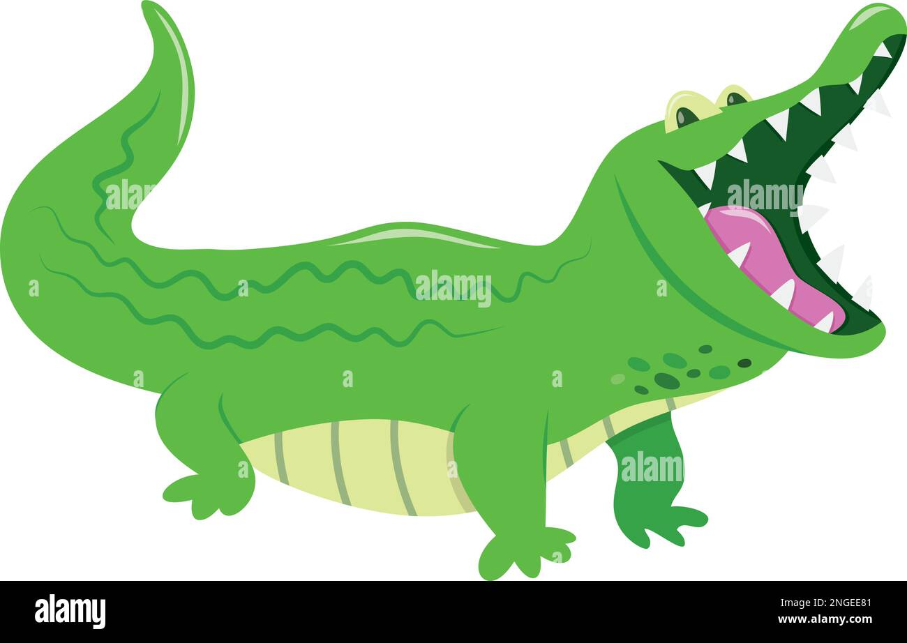 Crocodile Cartoon Mouth Open Cartoon Crocodile: Cute And Funny