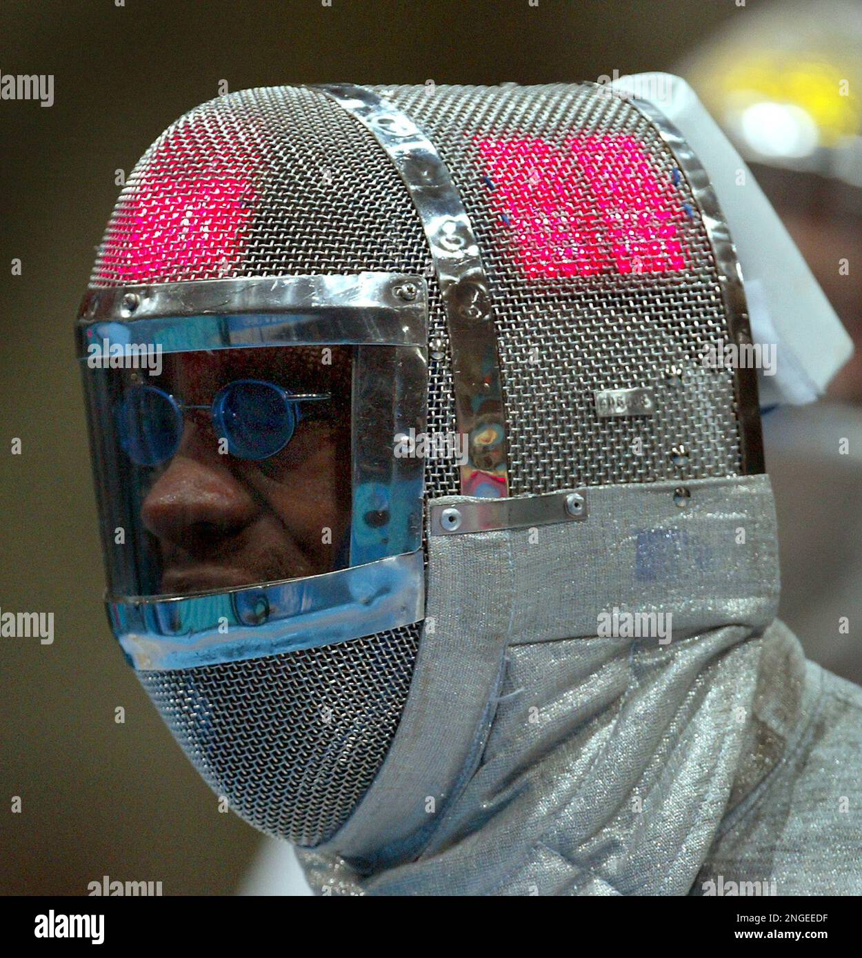 U.S. fencer Ivan Lee during the Men's Individual Sabre Round of 32 bout ...