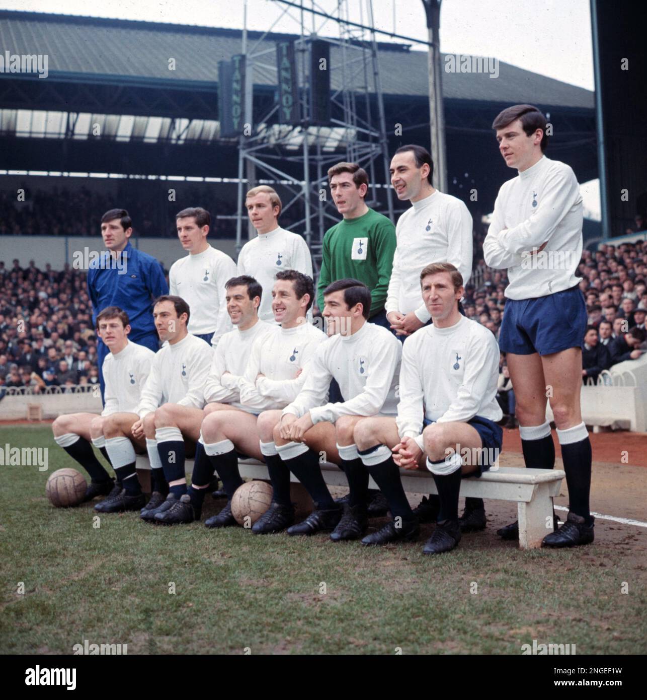 The Tottenham Hotspur football team pose for a group photograph at ...
