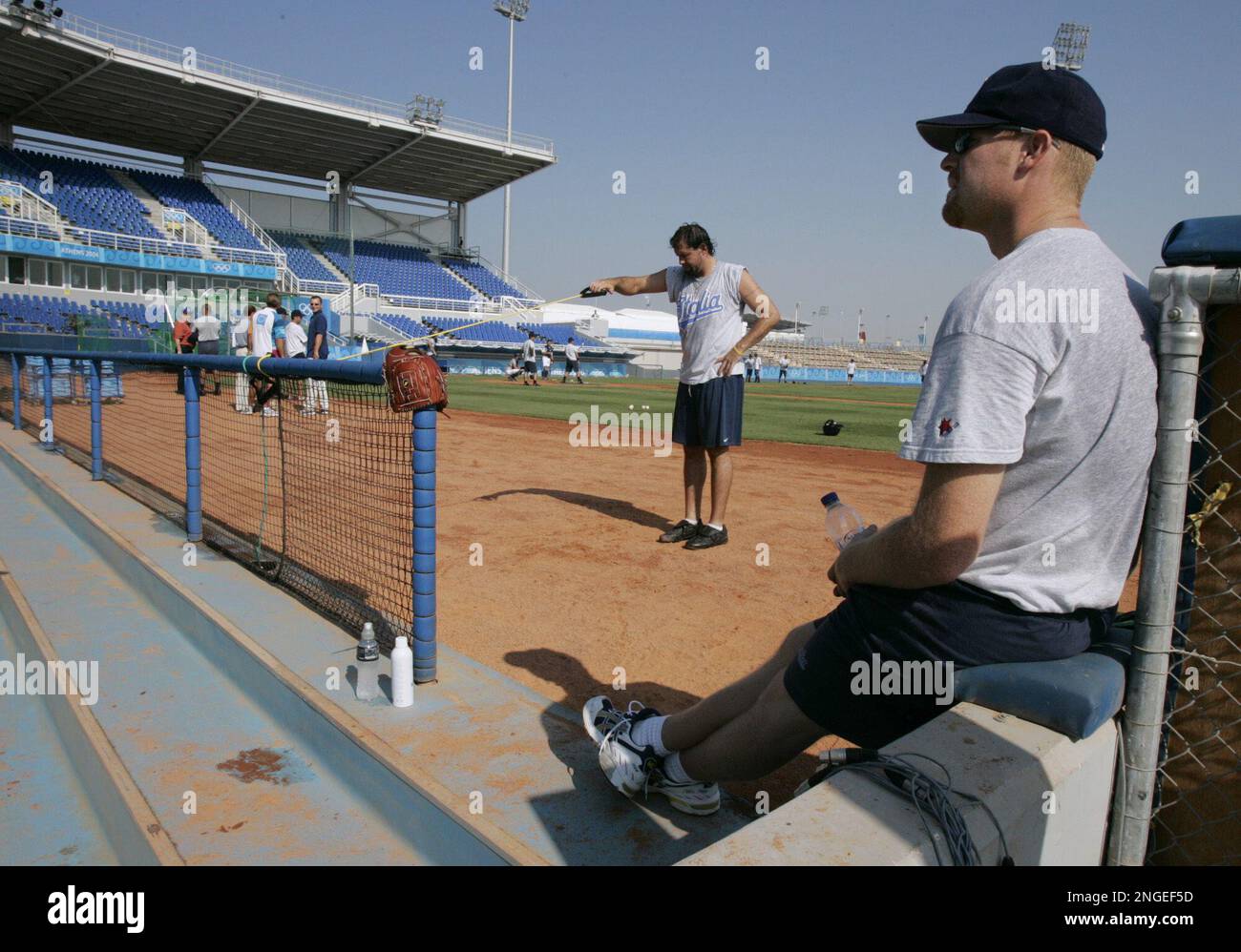 Pitcher for the Italian baseball team David Rollandini, from Oklahoma ...
