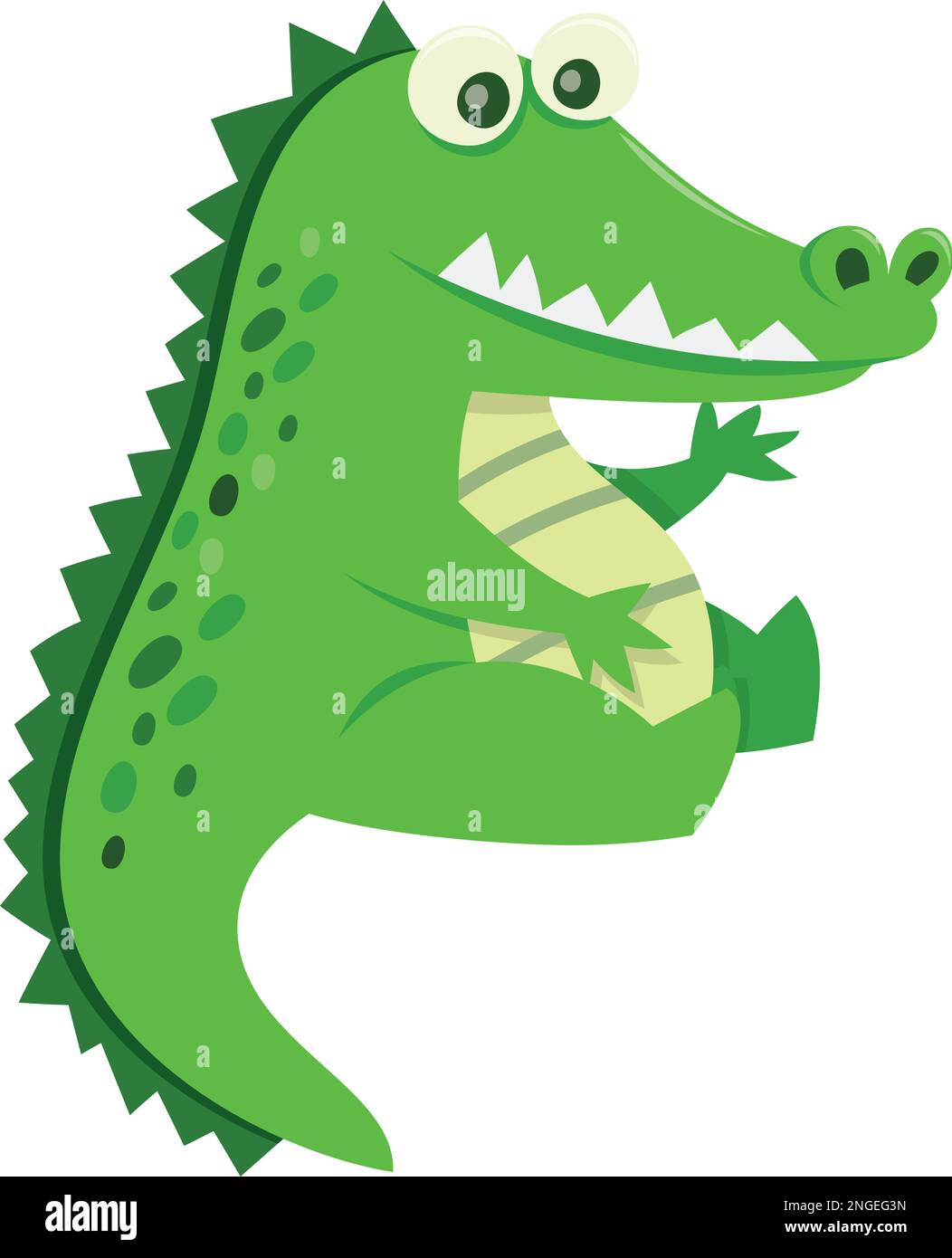 Cute Cartoon Baby Crocodile