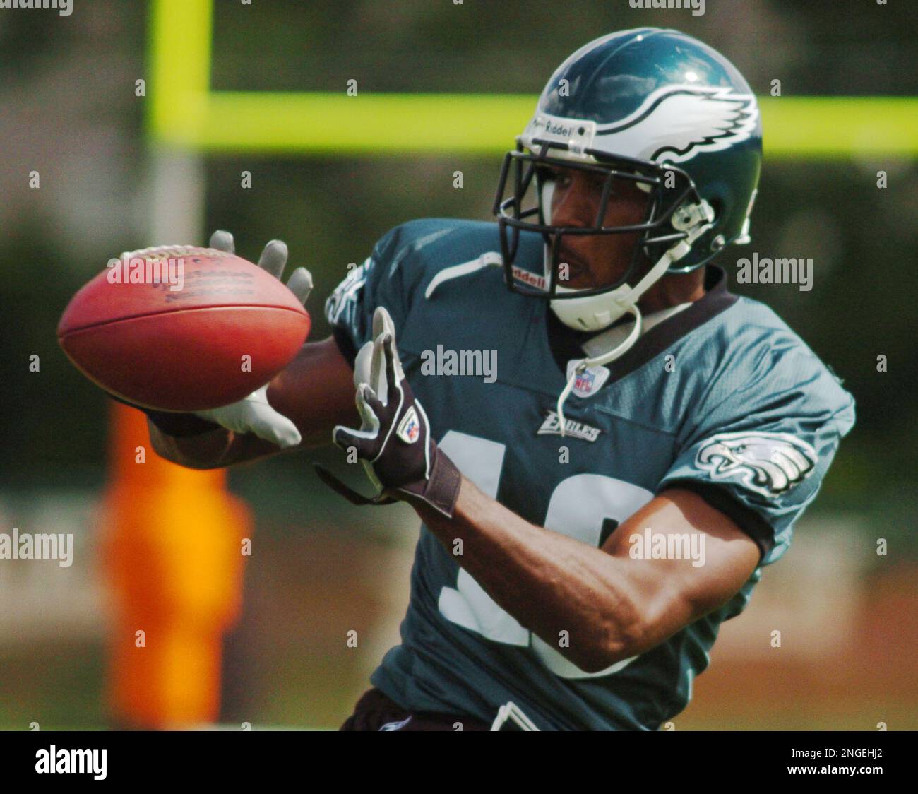 Philadelphia Eagles' Justin Jenkins catches a pass Saturday, July 31 ...