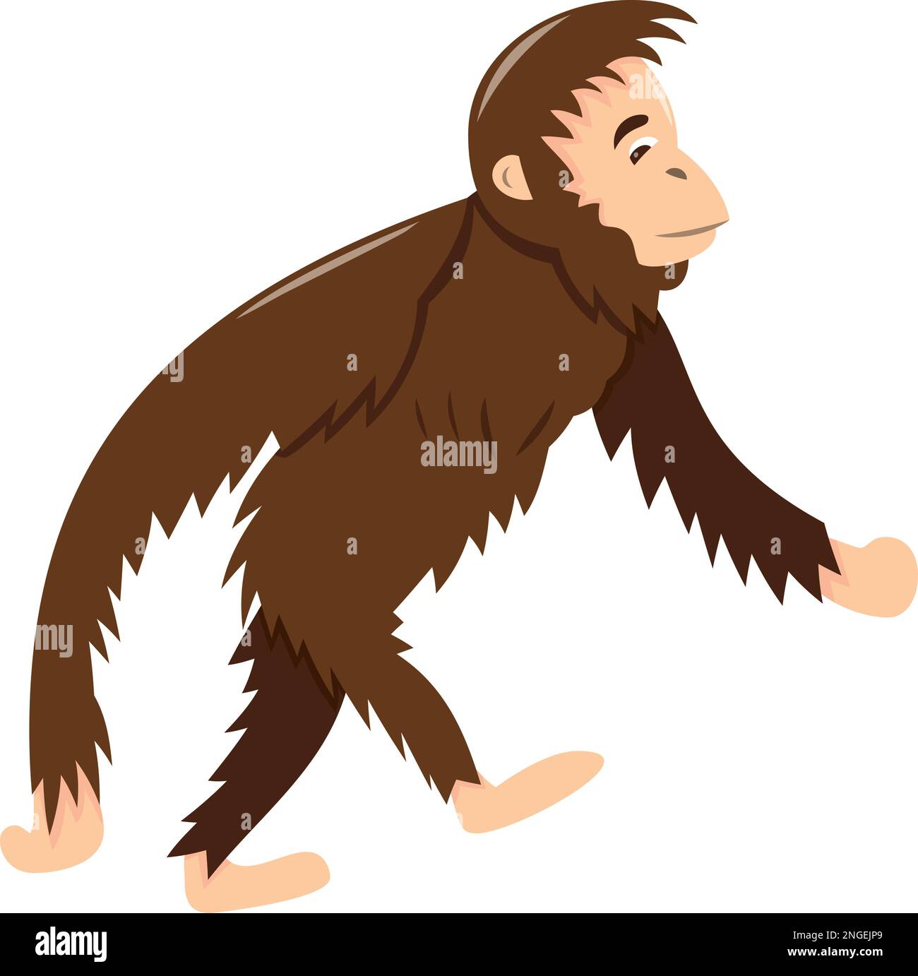 A cartoon vector illustration of a cute monkey Stock Vector Image & Art ...