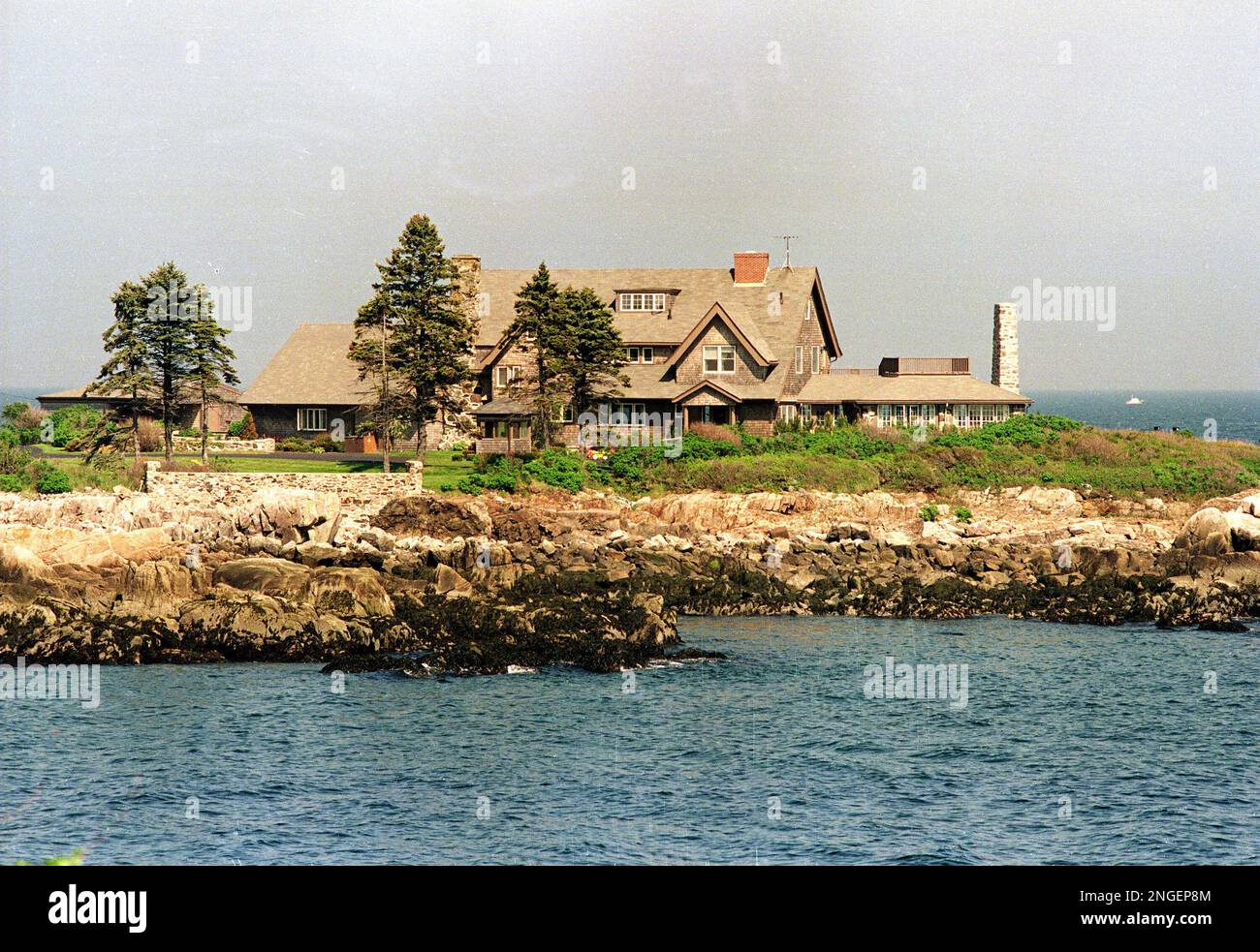 George Bush house is shown in this 1988 photo in Kennebunkport, Maine ...