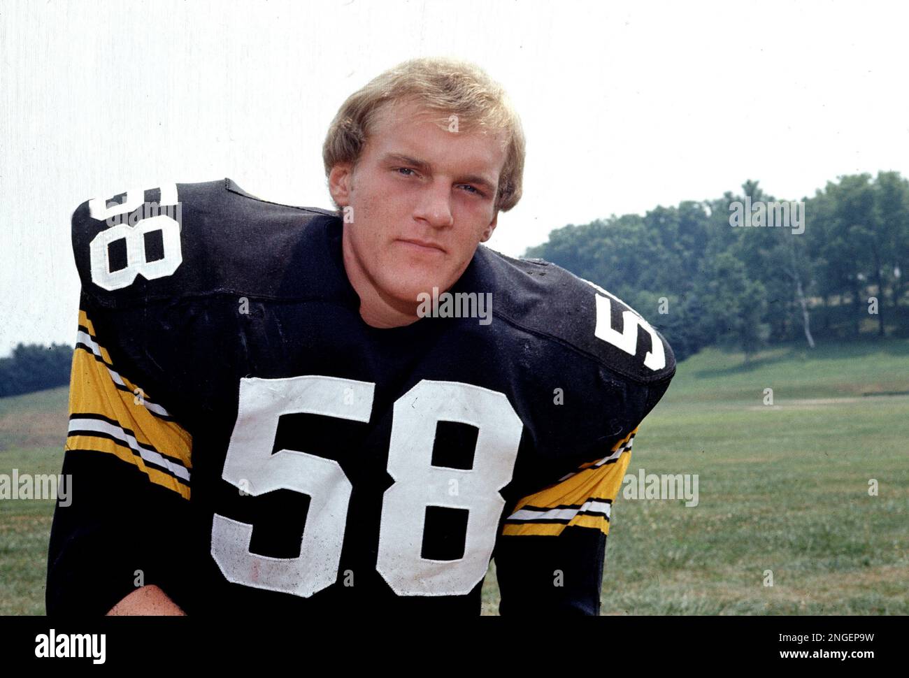 Linebacker Jack Lambert for the Pittsburgh Steelers is shown in this ...