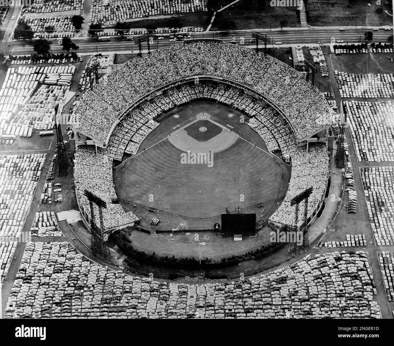 Memorial Stadium, home of the Baltimore Orioles, in Maryland is shown ...