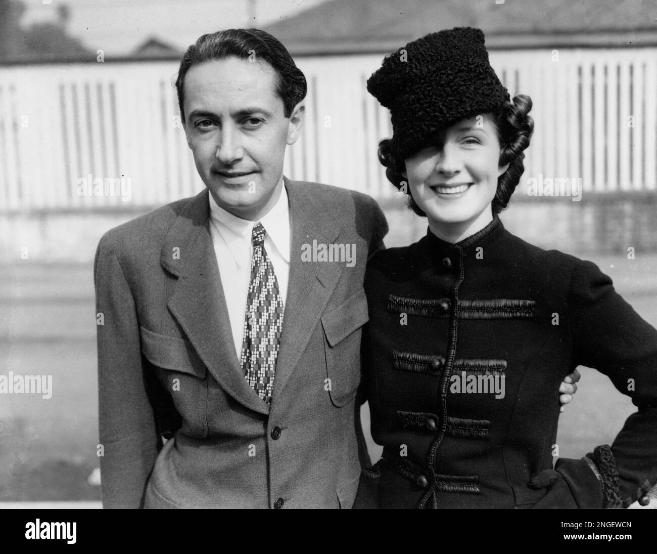 Irving Thalberg, motion picture studio executive, and his wife, actress ...