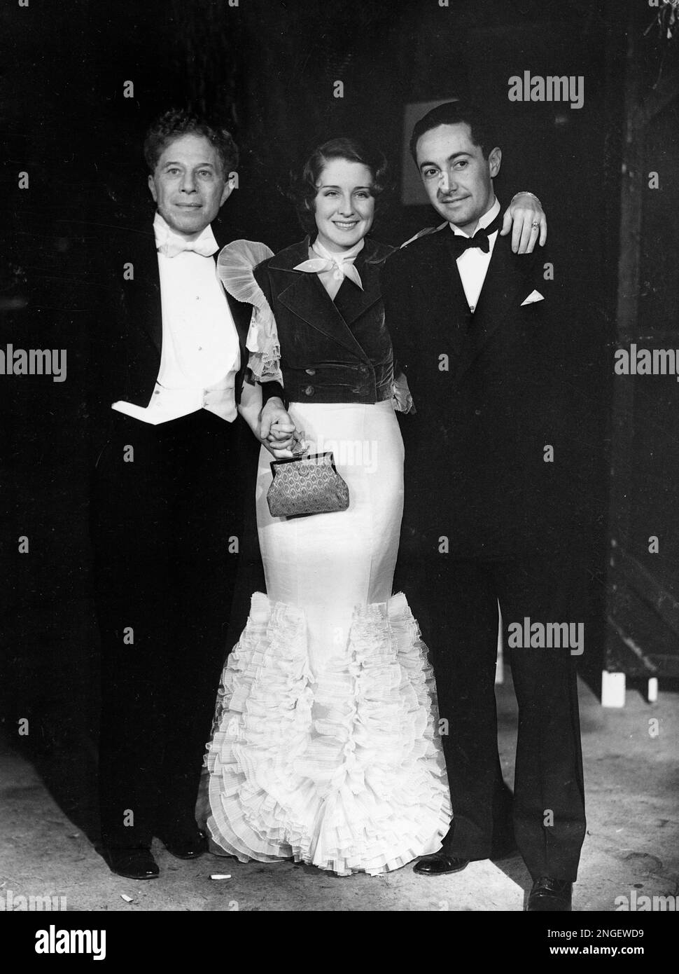 Norma Shearer, star of the film "Strange Interlude," her husband ...