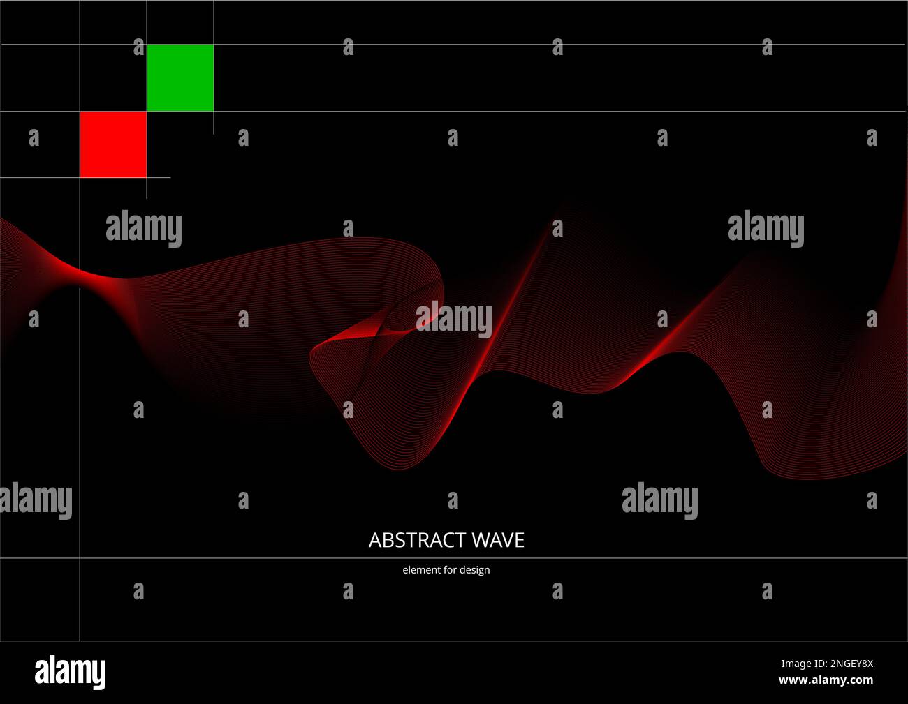 Abstract wave element for design. Digital frequency track equalizer ...