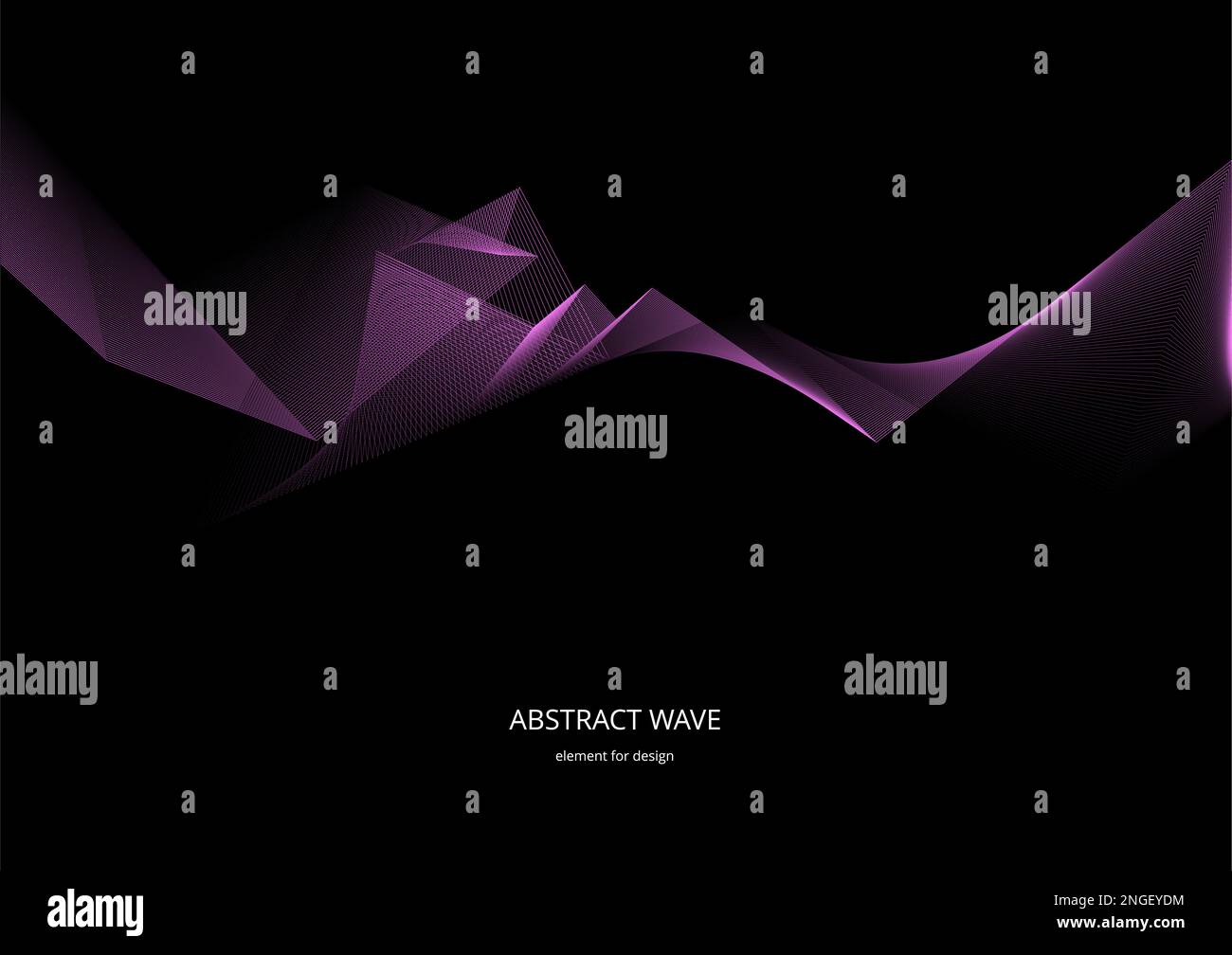 Abstract wave element for design. Digital frequency track equalizer ...