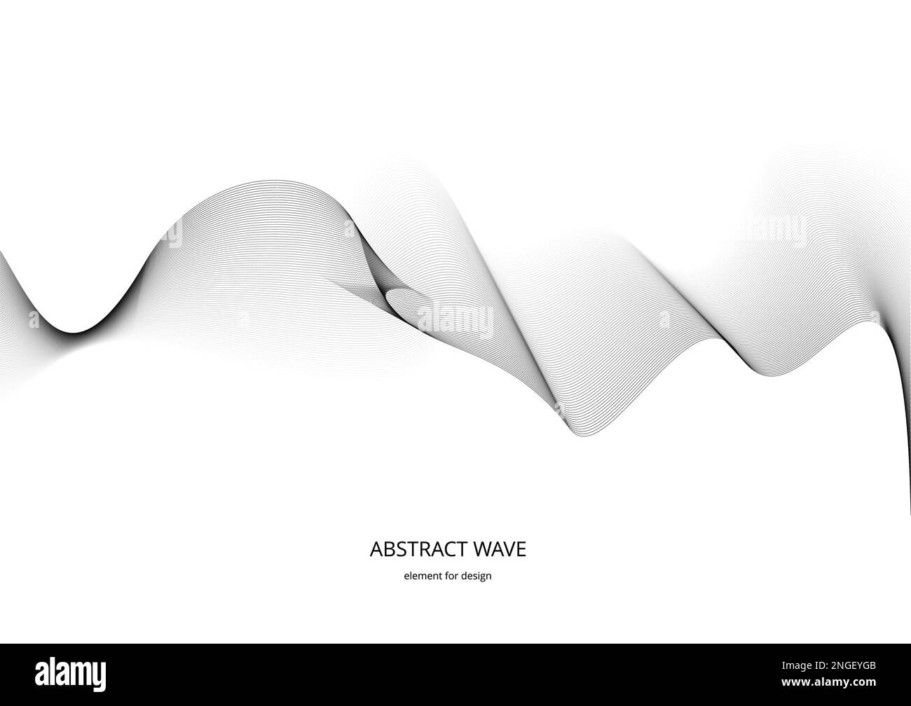 Abstract wave element for design. Digital frequency track equalizer ...