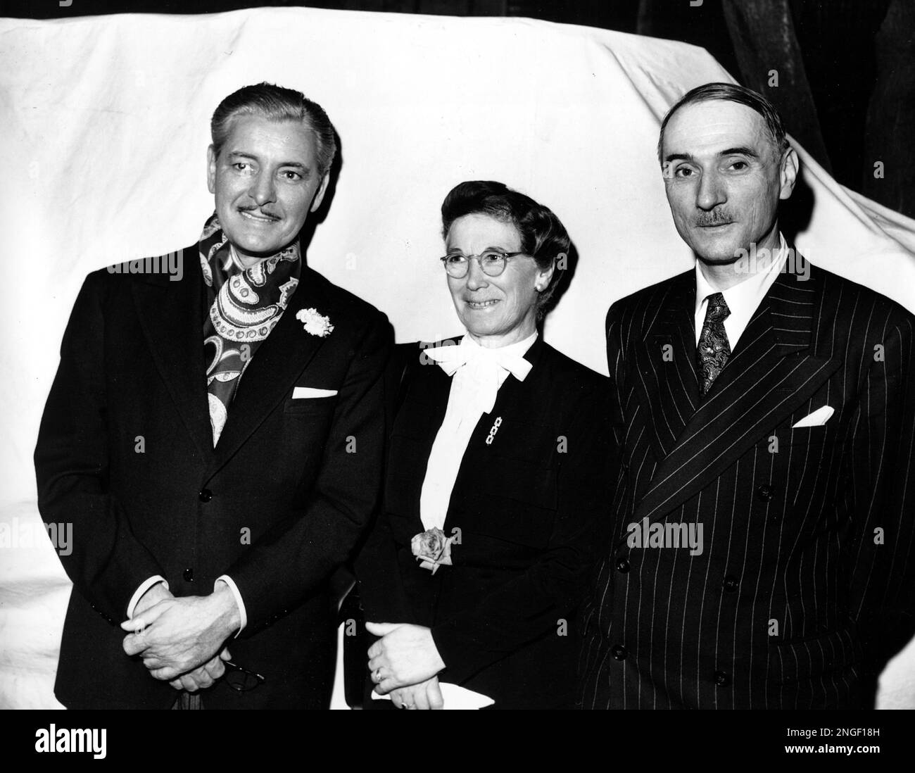 Marcel Pilet-Golaz, right, former president of the Swiss Confederation ...