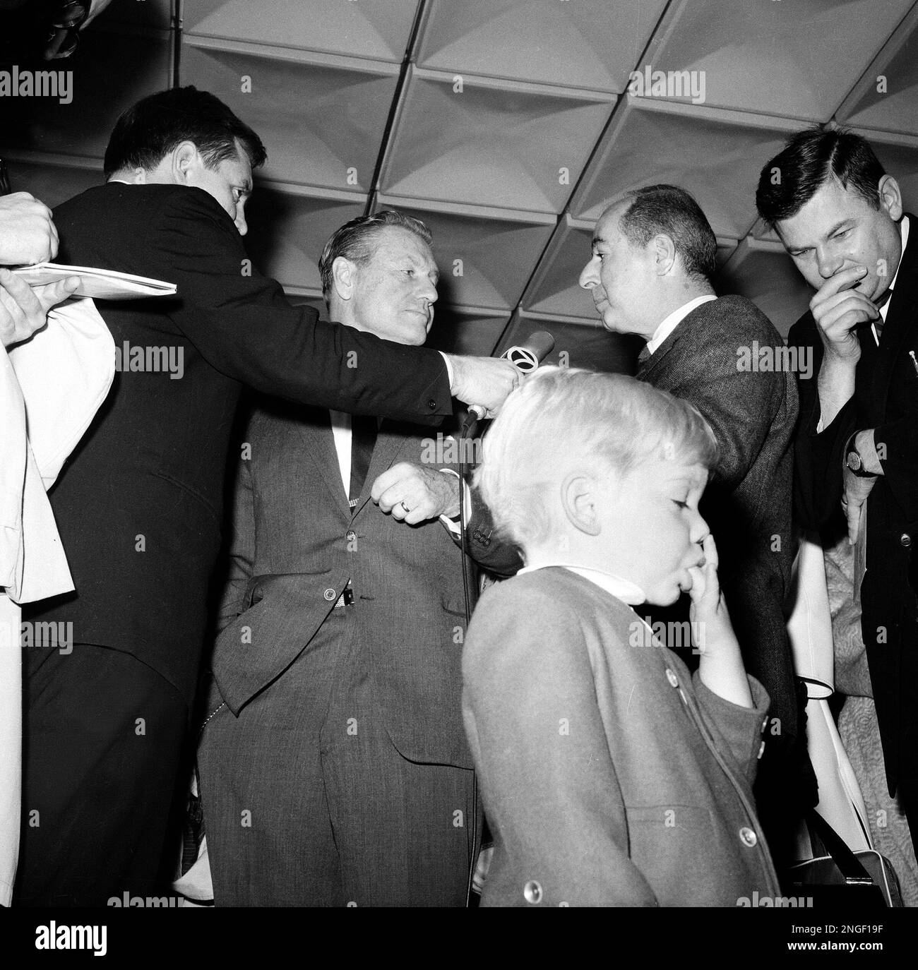 Nelson Rockefeller Jr. is shown as his father, Gov. Nelson A ...