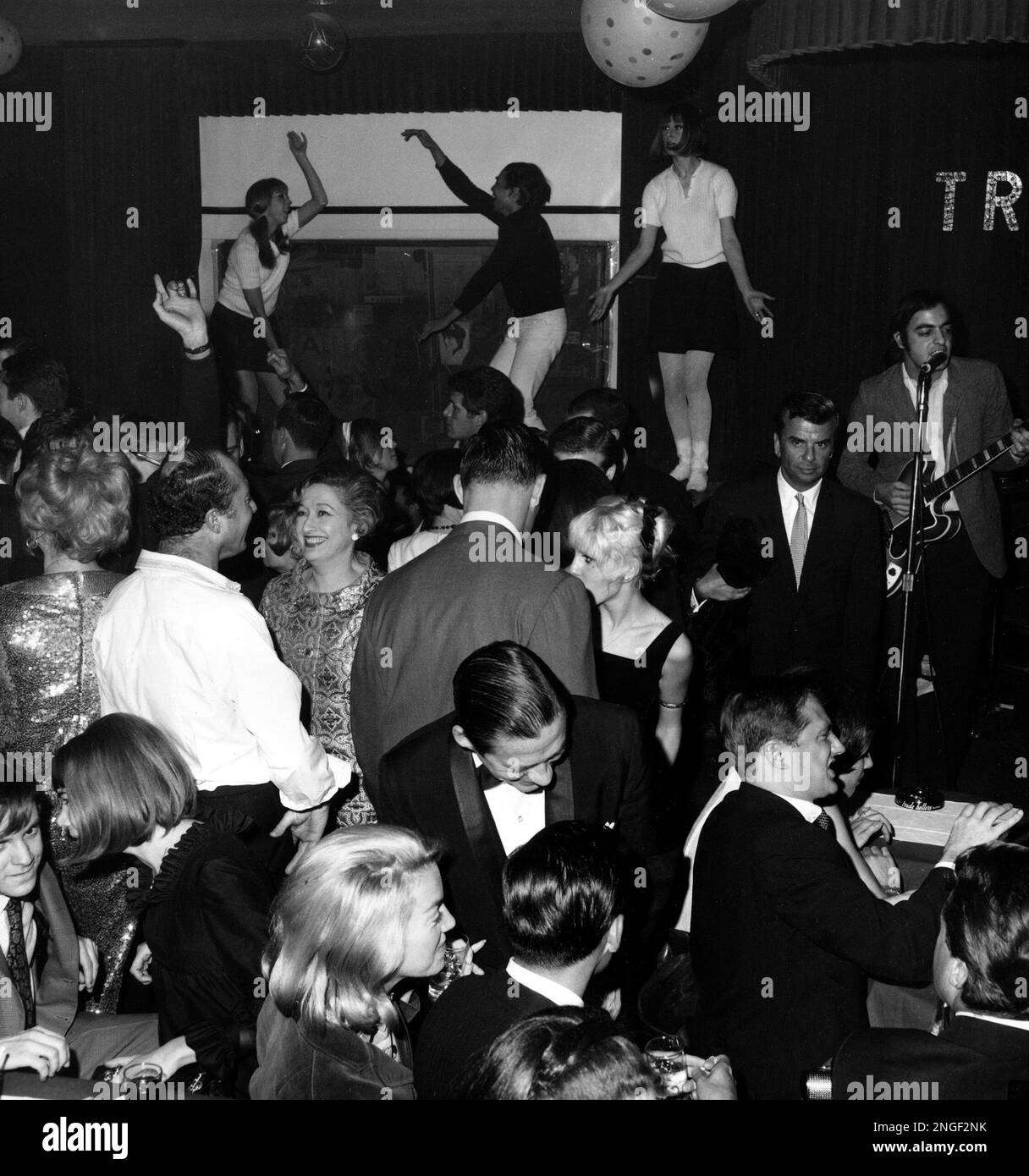 People dance to live music at Trude Heller's Club in Greenwich Village ...