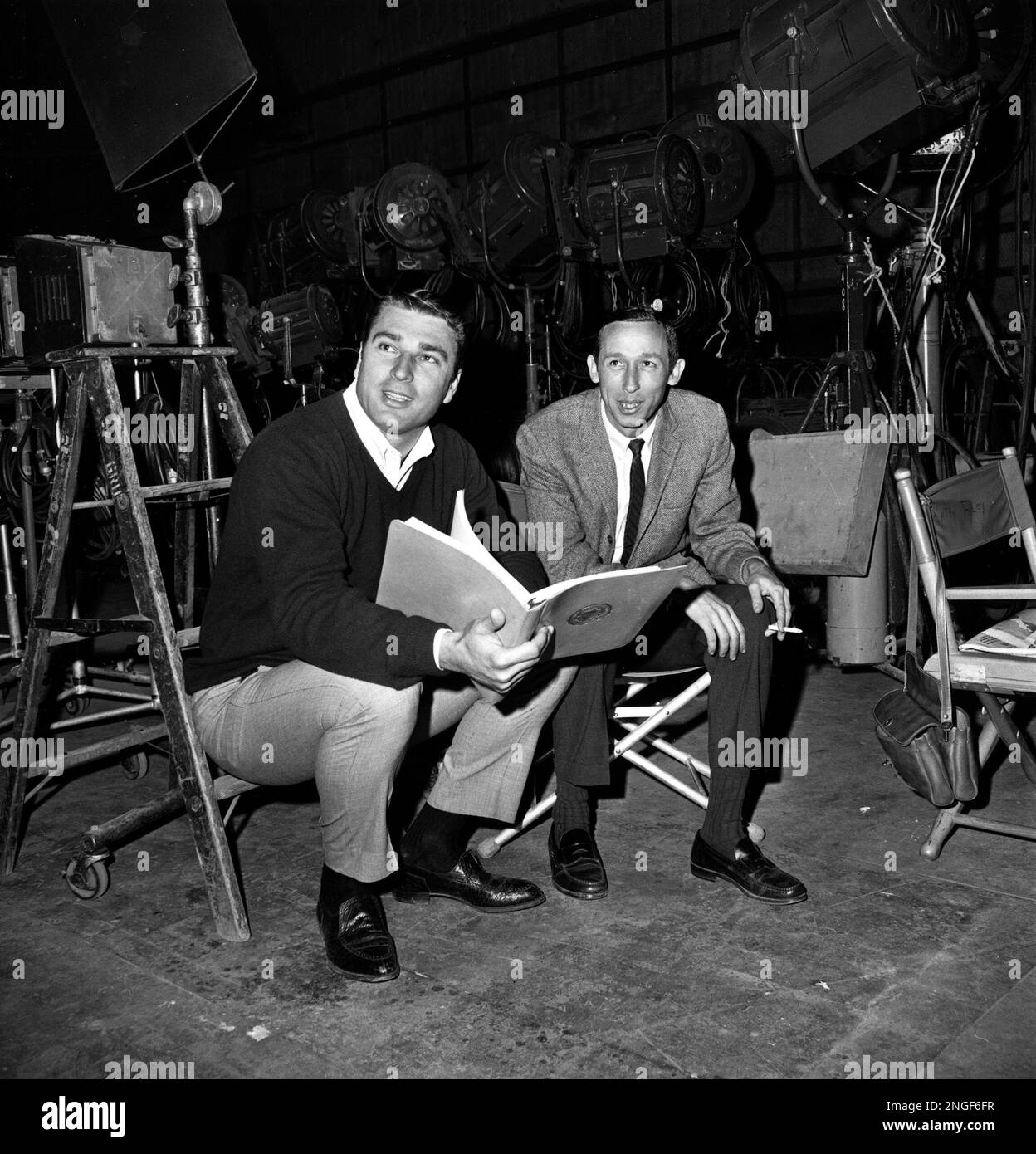 Ron Miller, left, son-in-law of Walt Disney, and Roy E. Disney, Walt's ...