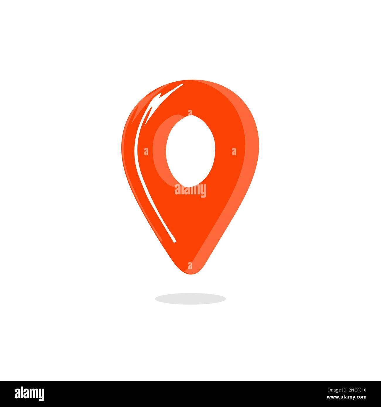 Map pin location icons. Modern map markers .Vector illustration on a white background. Flat ...