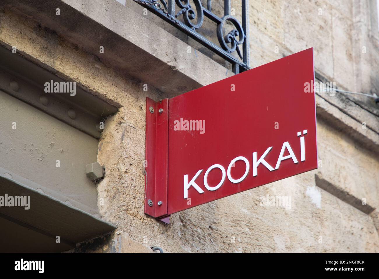 Bordeaux , Aquitaine France - 12 02 2023 : Kookai store text logo ...