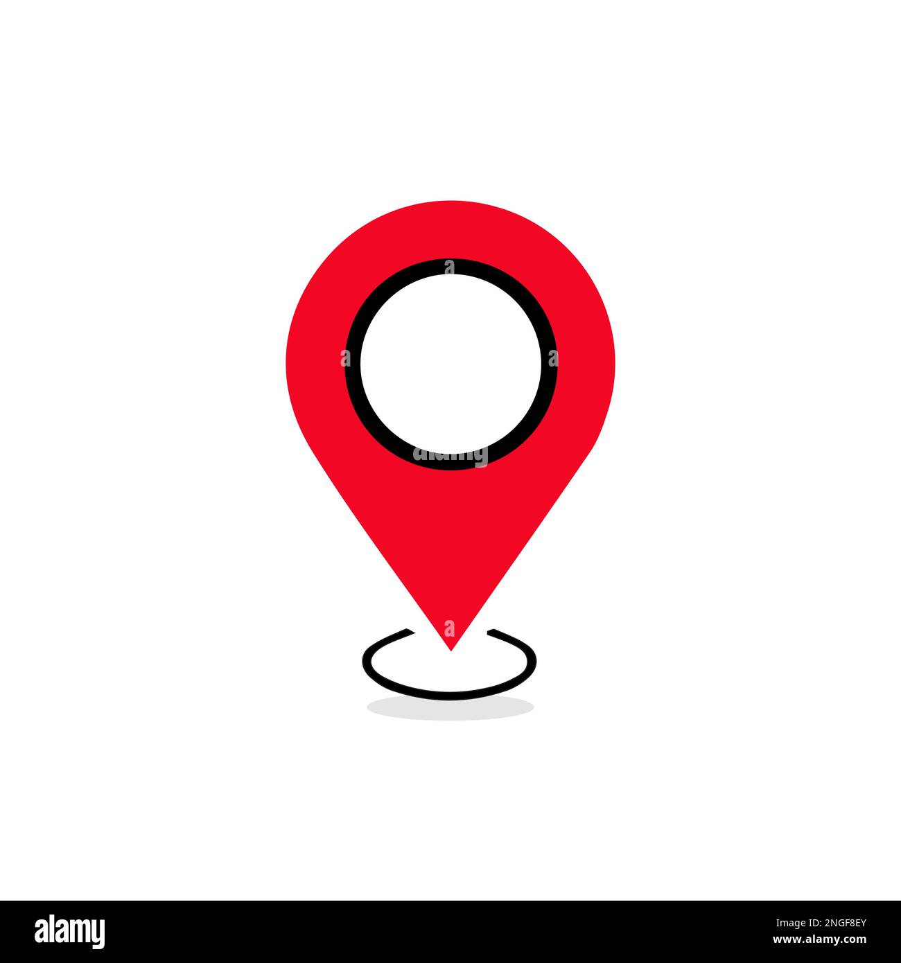 Map pin location icons. Modern map markers .Vector illustration on a ...