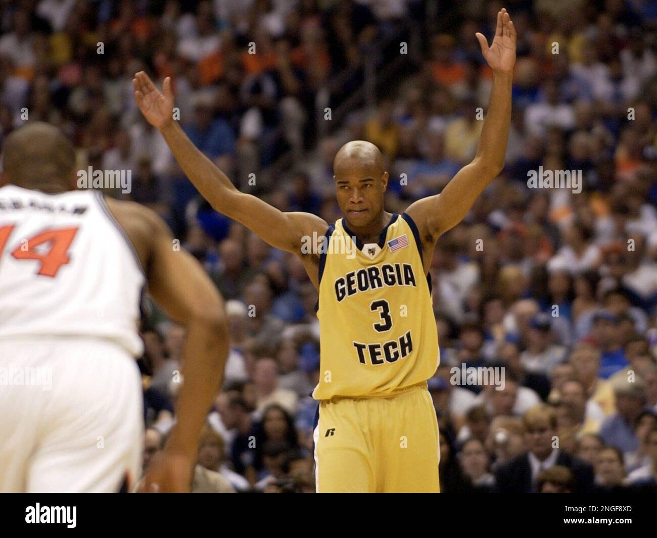 Georgia Tech guard Jarrett Jack reacts to a play in the 2nd half of ...