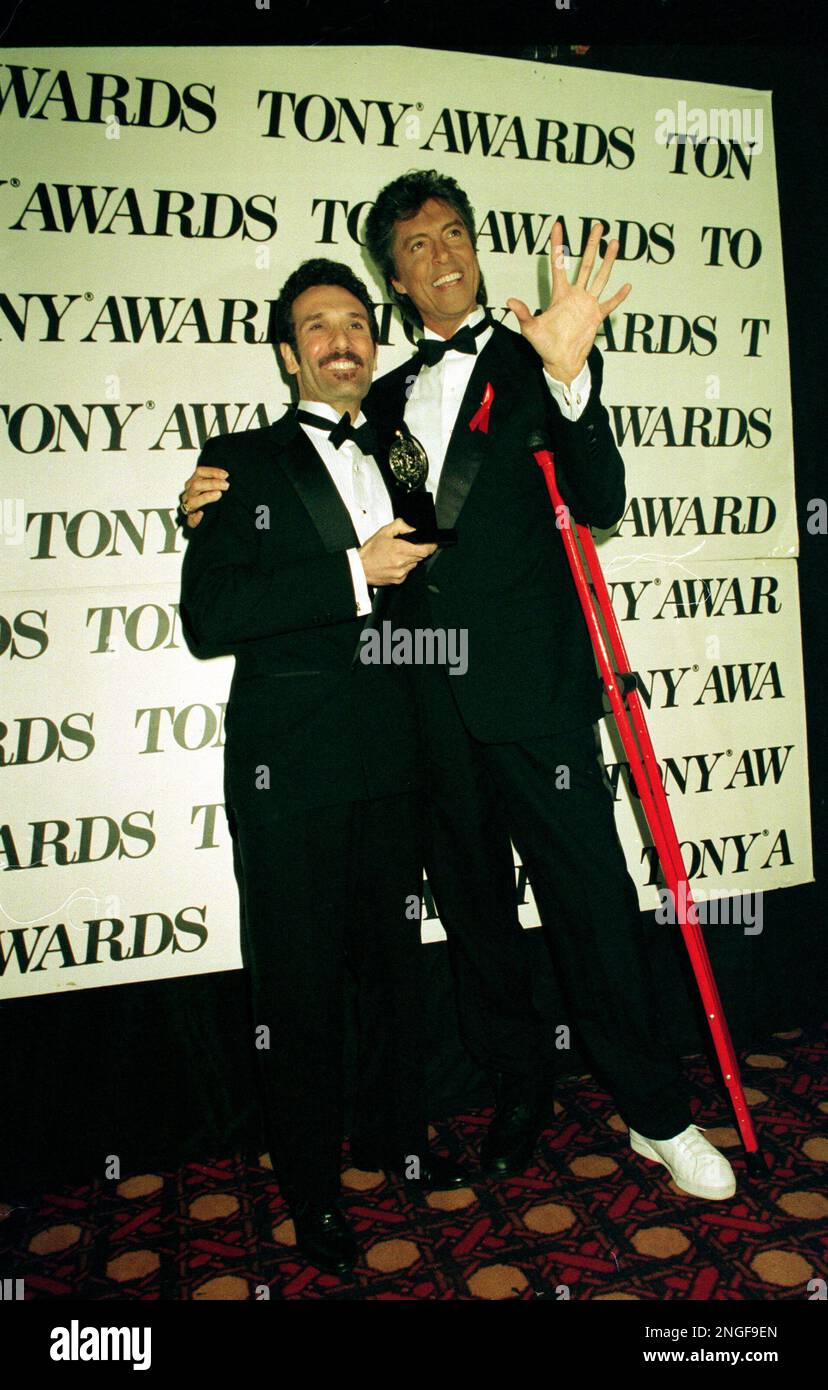 Tony winner Anthony Crivello, left, and presenter Tommy Tune are shown ...