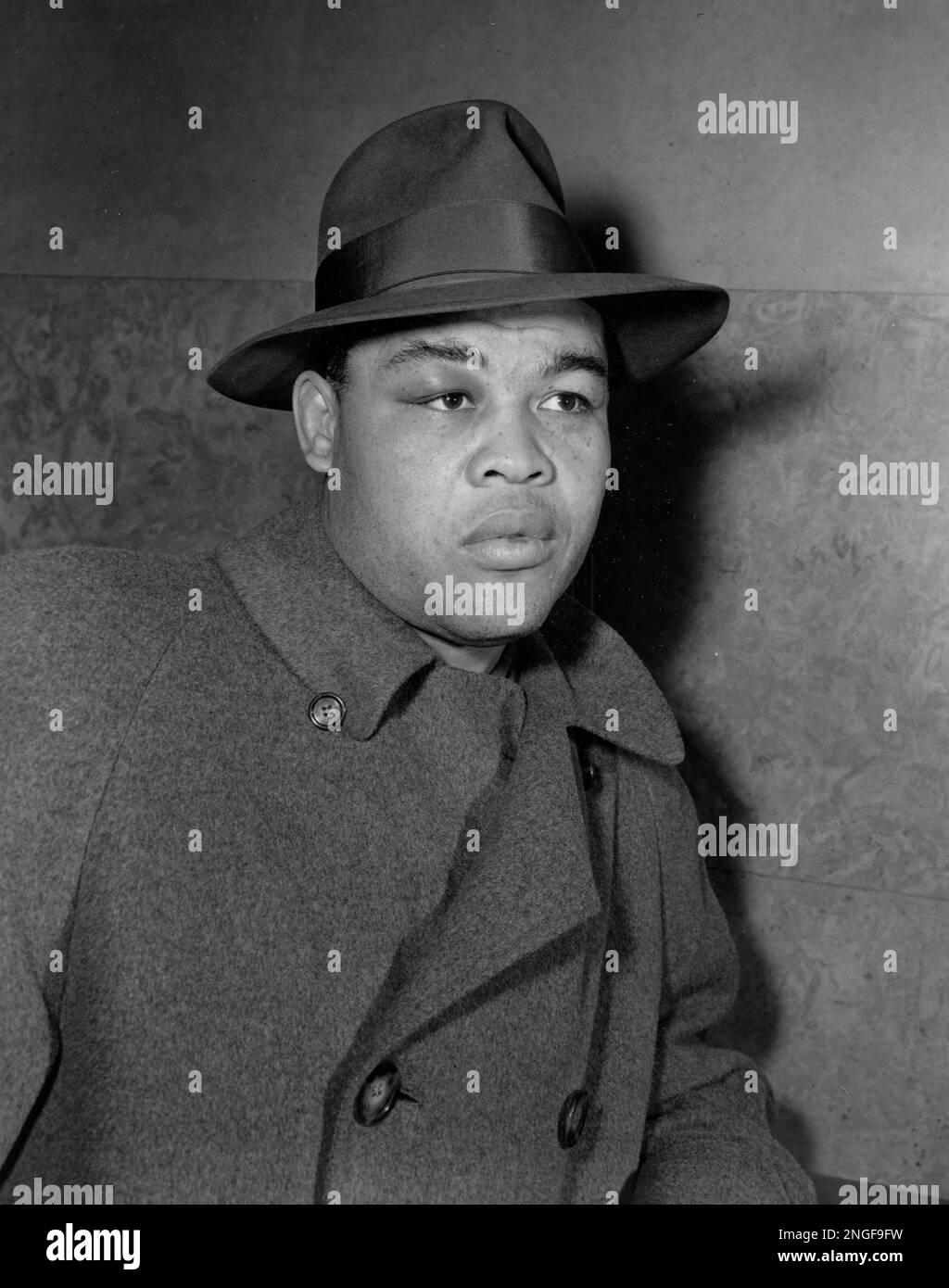 Heavyweight champion Joe Louis is seen in Detroit, Mi., on December 8 ...