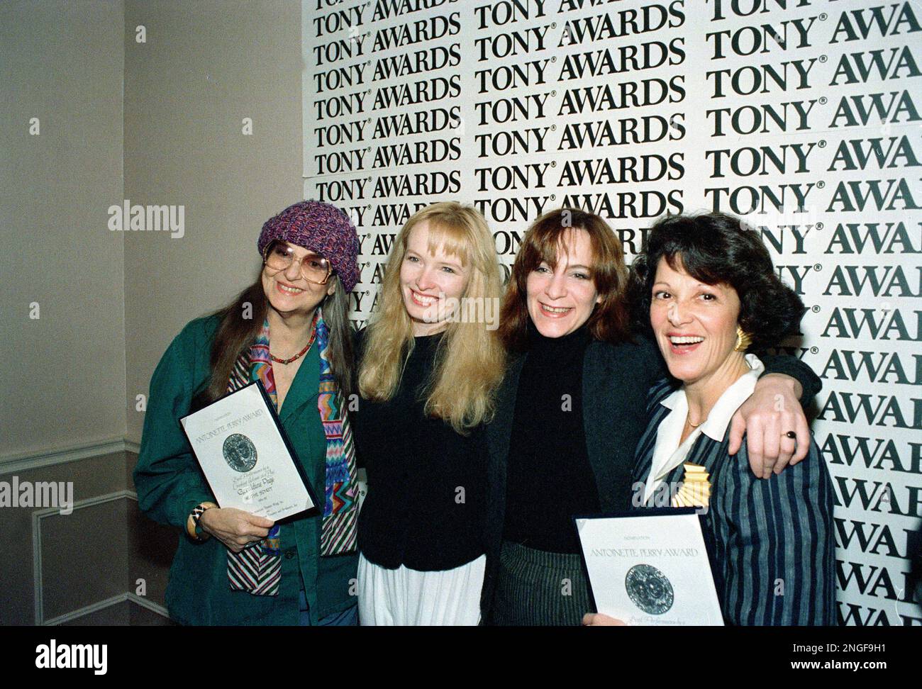 Tony award nominees, from left, Geraldine Page, Lindsay Duncan, Amanda ...