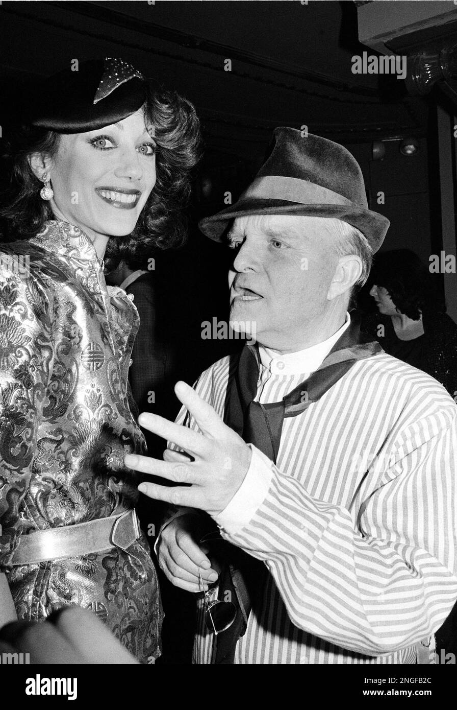 Actress Marisa Berenson, left, chats with author Truman Capote at a ...