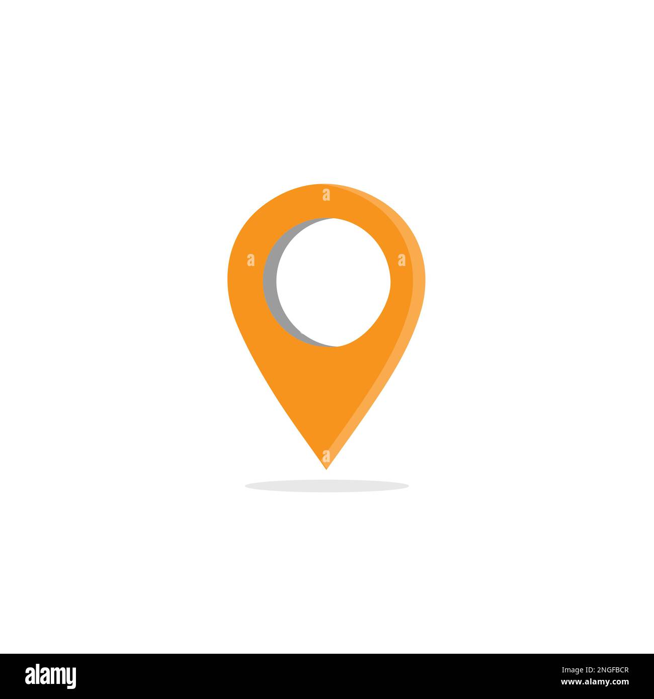 Map pin location icons. Modern map markers .Vector illustration on a ...
