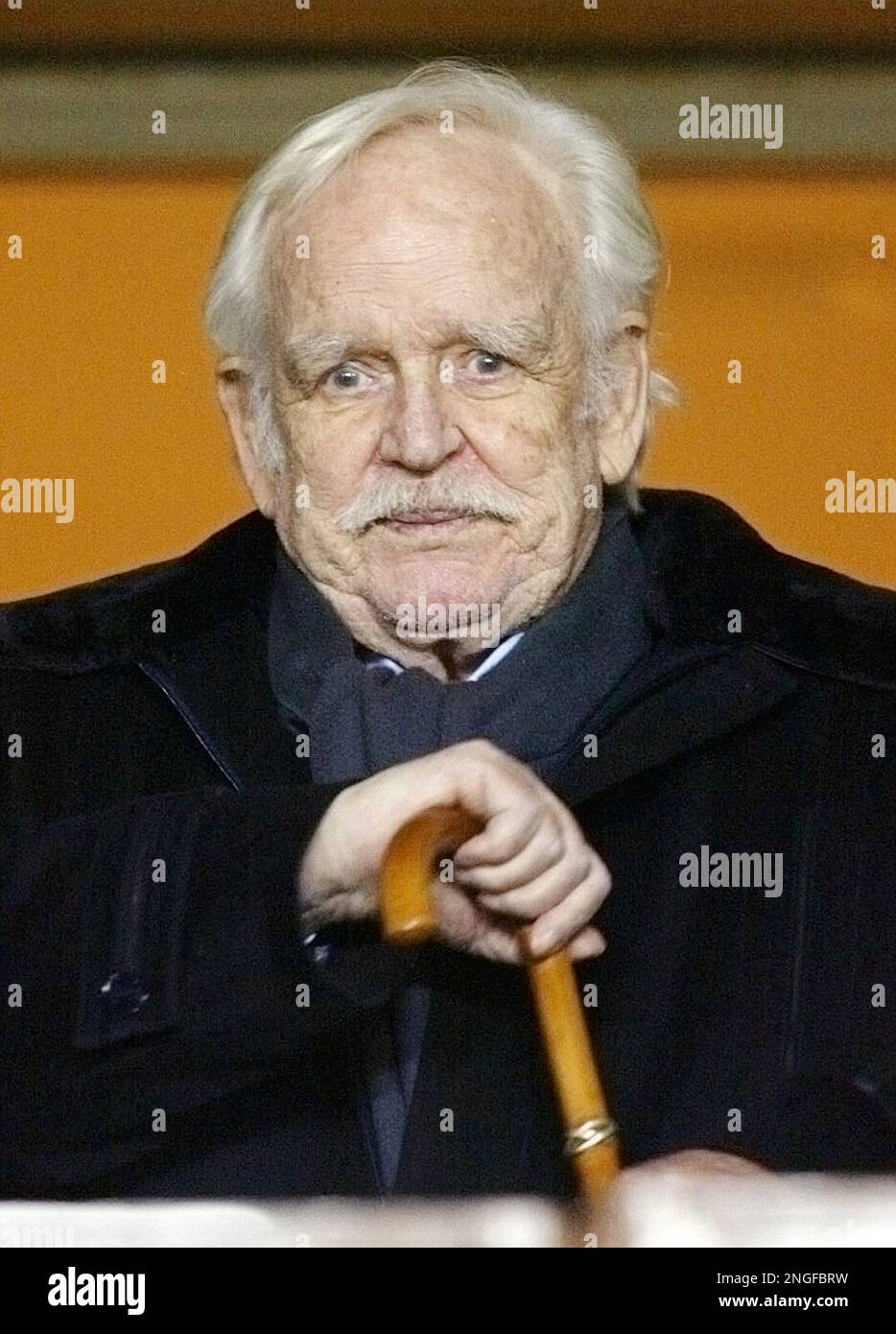 Prince Rainier III of Monaco attends the Champions League soccer match ...