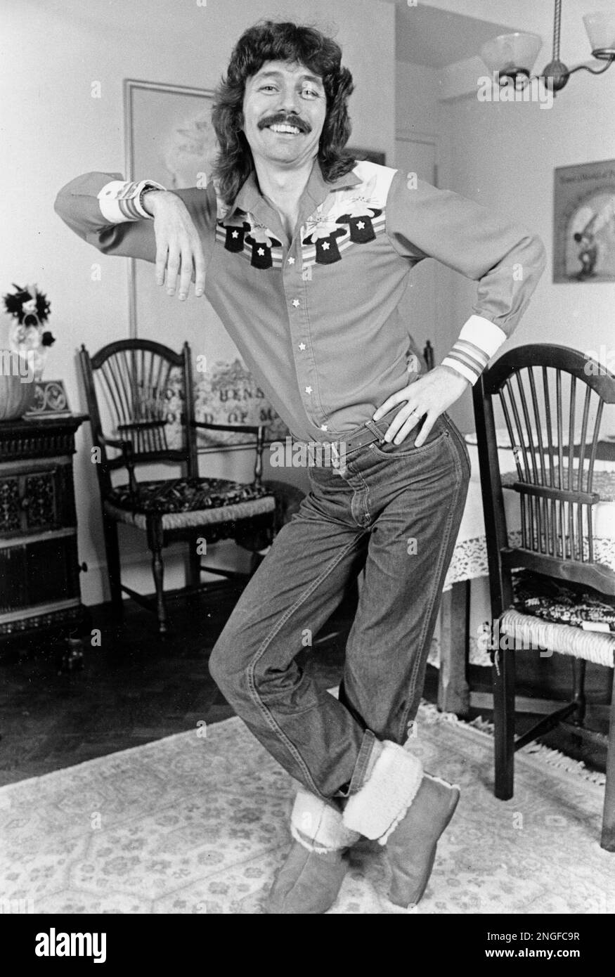 Magician Doug Henning poses in his New York City apartment on Nov. 9 ...
