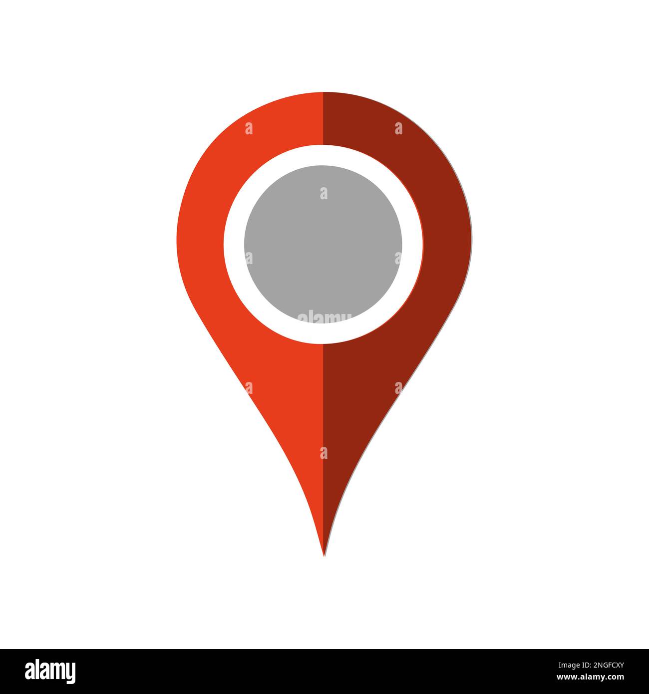 Map pin location icons. Modern map markers .Vector illustration on a white background. Flat ...