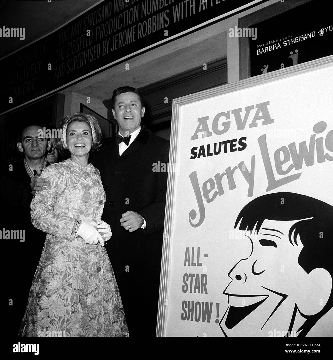 Actor-comedian Jerry Lewis and his wife, singer Patti, arrive at the ...