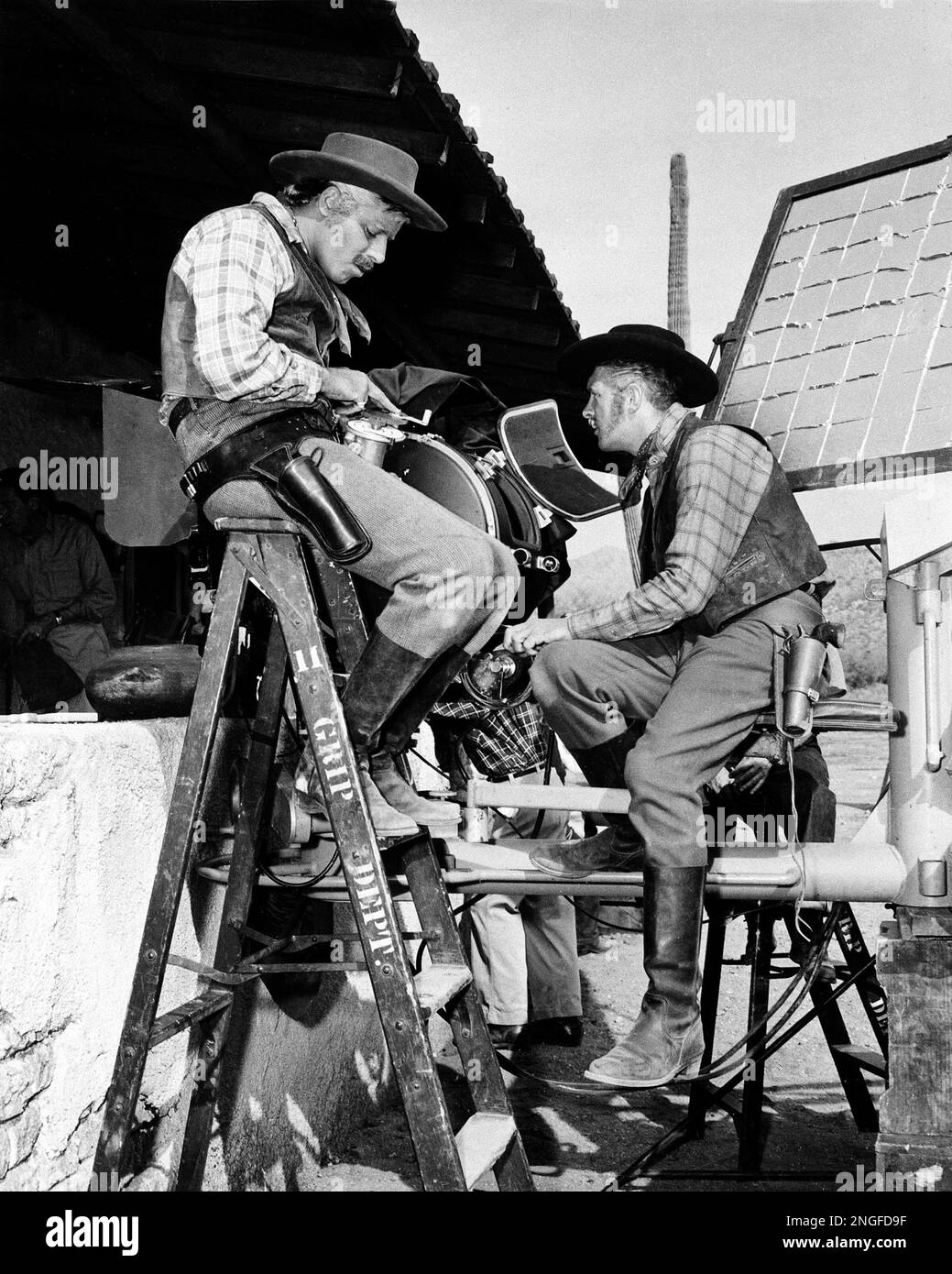Comedian-actors Jerry Lewis, left, and Dean Martin are shown wearing ...