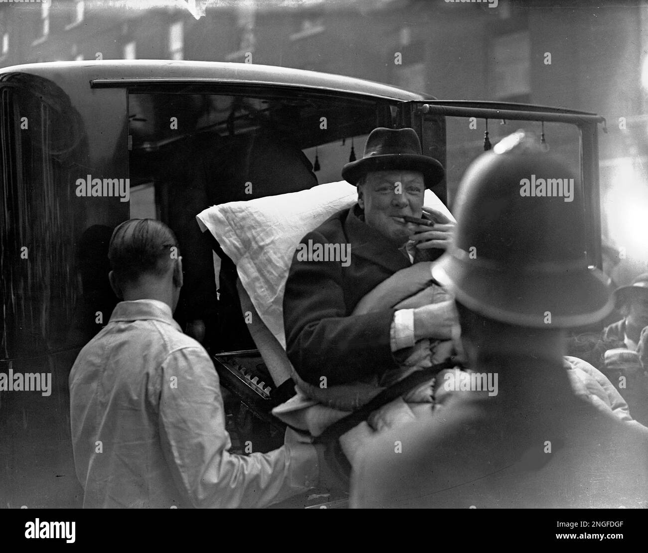 Britain's Winston Churchill, who has been suffering from the effects of ...