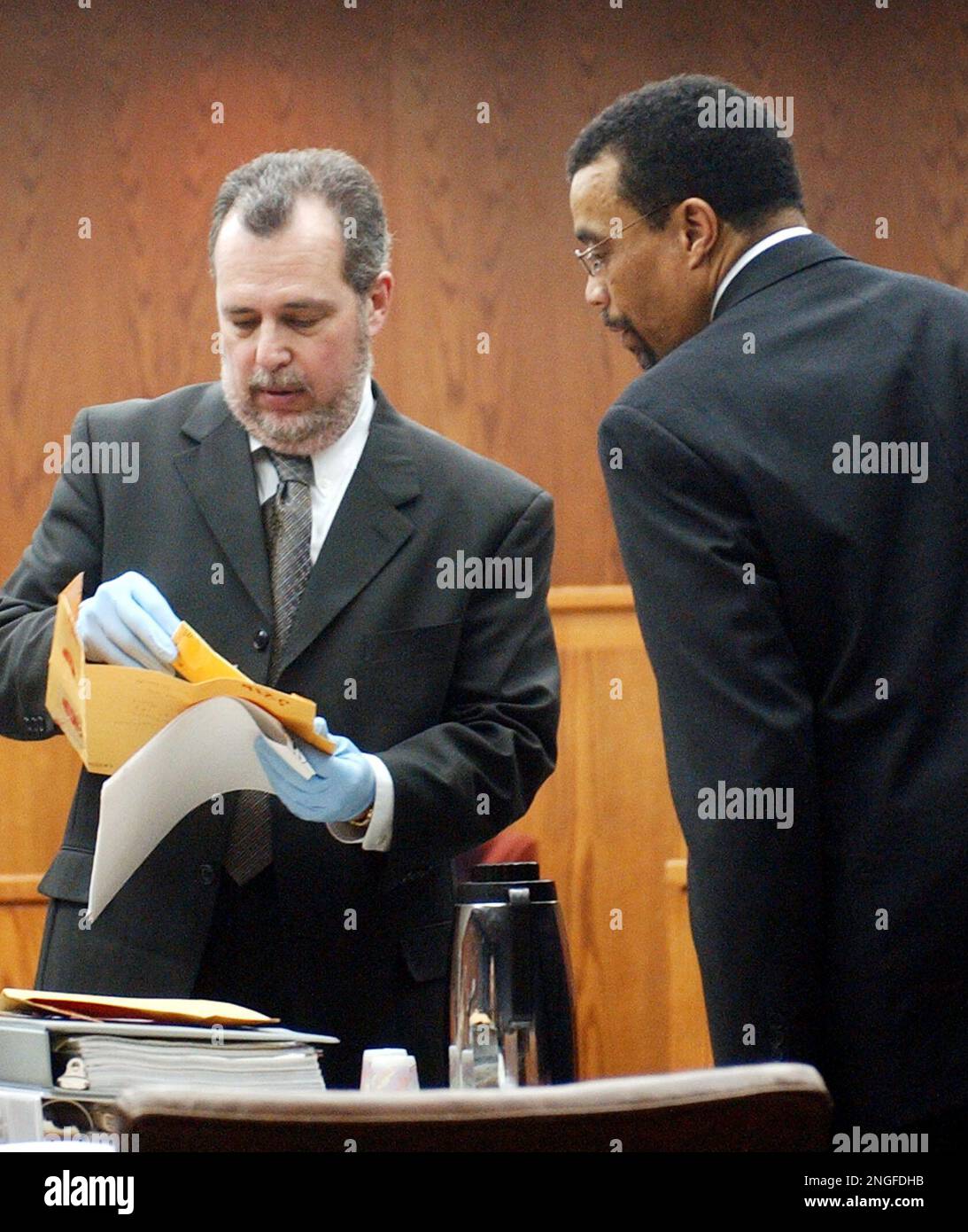 Hunterdon County, N.J., First Assistant Prosecutor Steven Lember, left ...