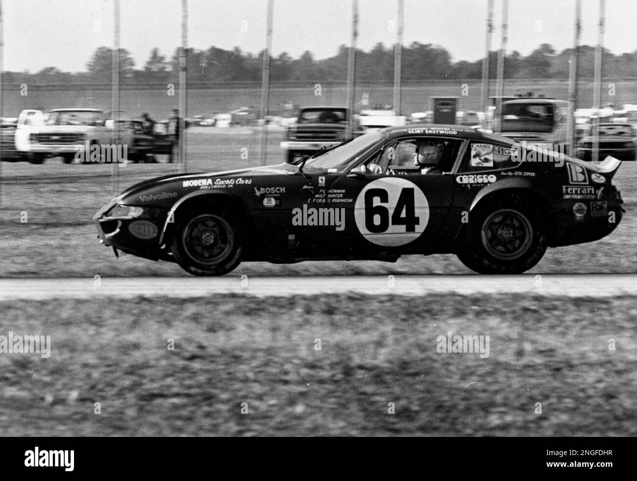 Actor Paul Newman, making his debut as a professional race car driver ...