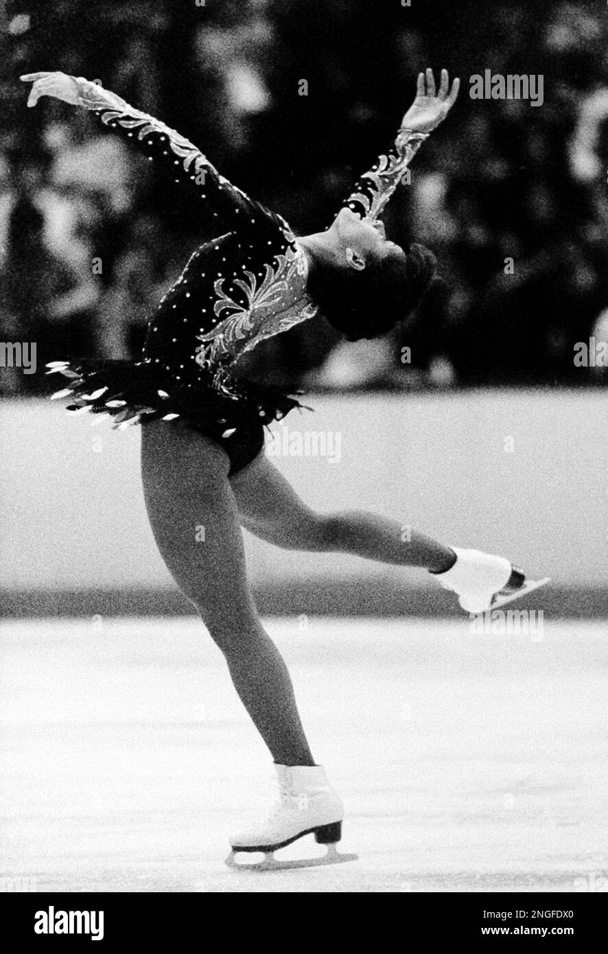 Debi Thomas, 18-year-old Stanford University student, is seen during ...