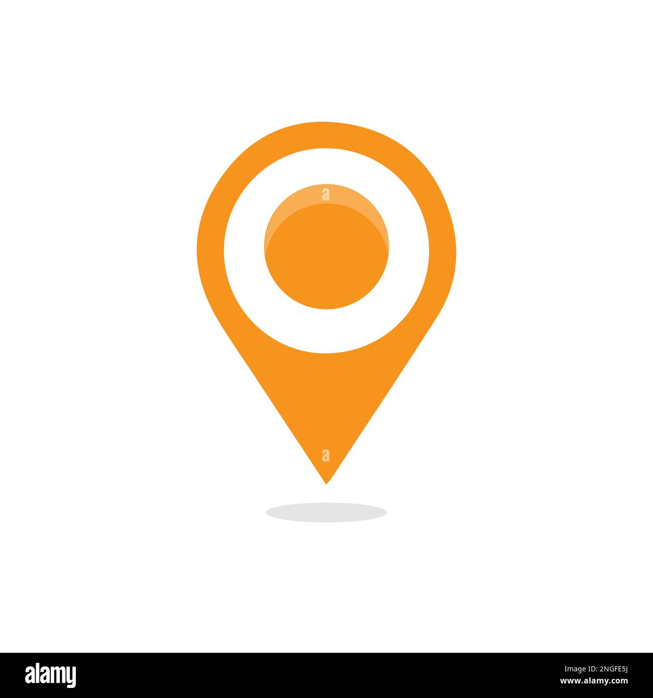 Map pin location icons. Modern map markers .Vector illustration on a white background. Flat ...