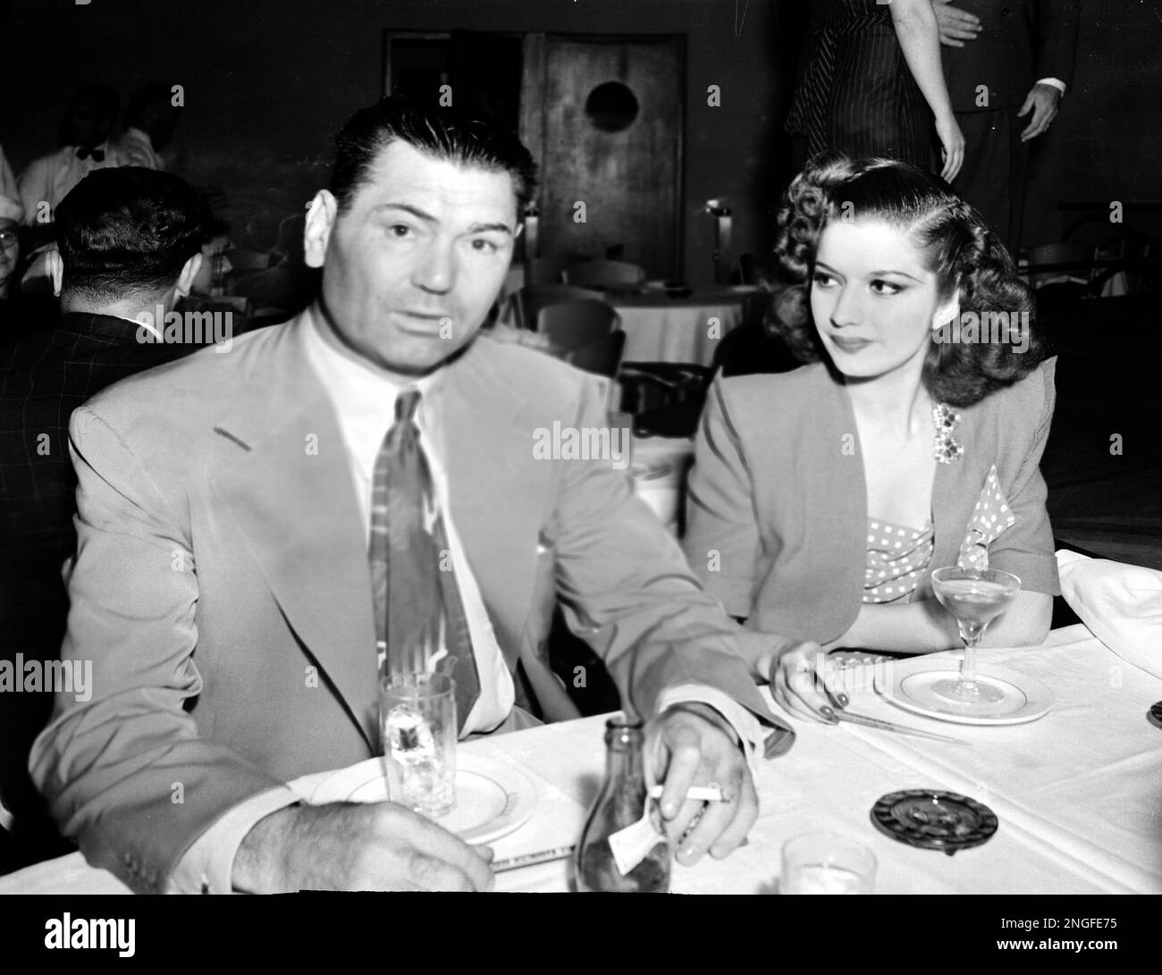 Heavyweight boxer Jack Dempsey, left, and his wife, Hannah, are shown ...